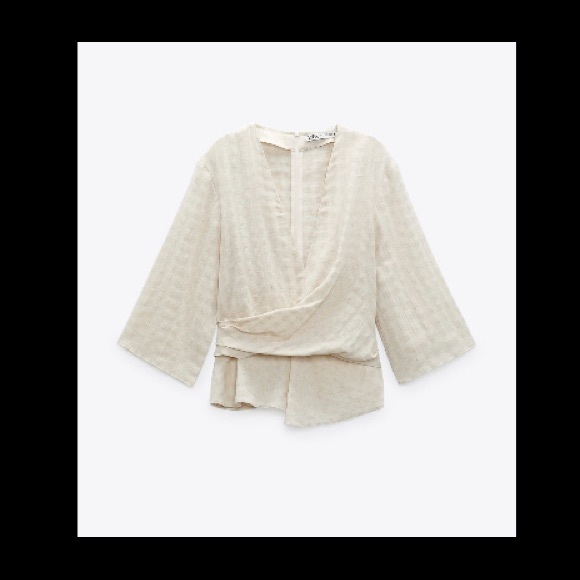 Zara | Tops | Zara Linen Blend Top | Poshmark